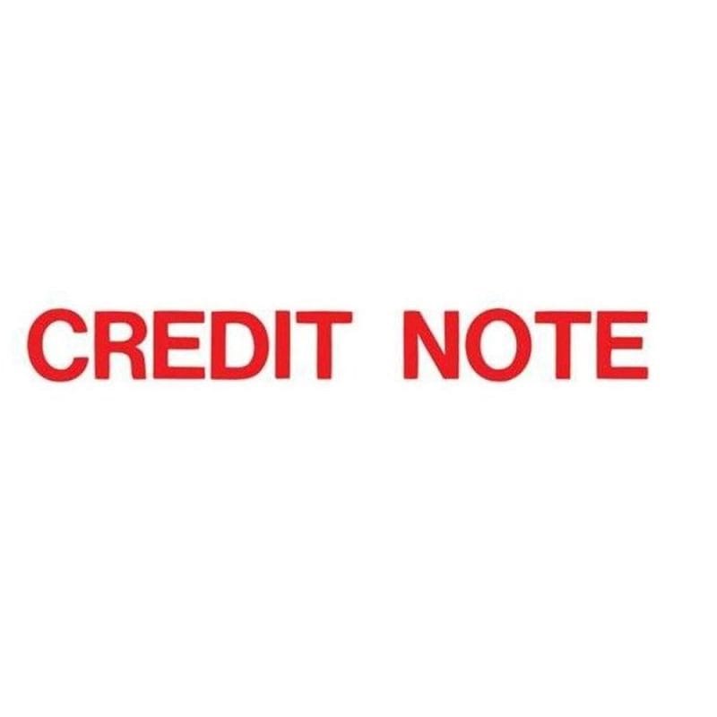 Xstamper Red Ink Stamp - Credit Note - 1168 - Stitch and Go