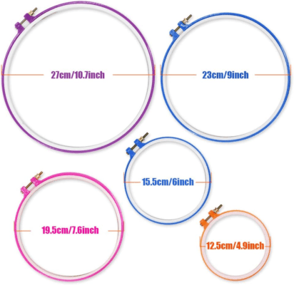 Embroidery Hoops- individual sizes - Stitch and Go
